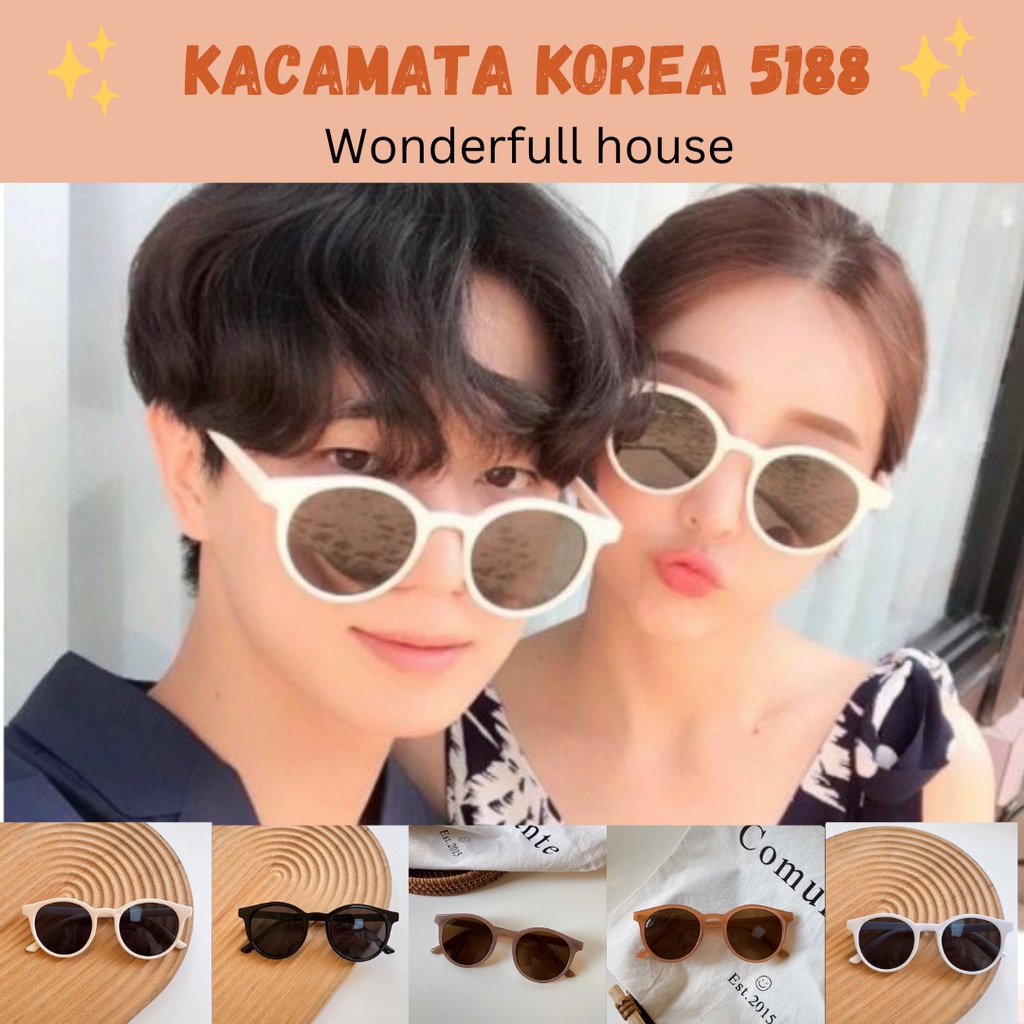 Jual Kacamata Model Korea Retro Frame Bulat Fashion Pria Wanita ...