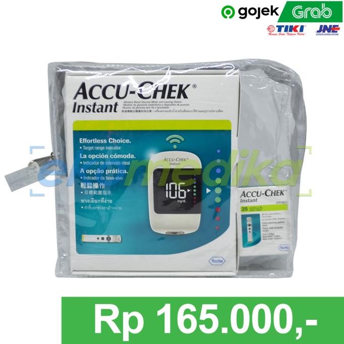 Jual Accu Check Instant + 25 Strip Alat Cek Gula Darah Accu Check ...