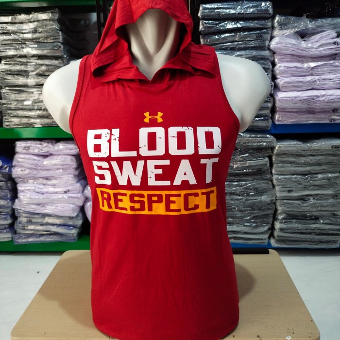 Jual SINGLET PRIA GYM BLOOD SWEAT RESPECT BEST PRODUK !! | Shopee Indonesia