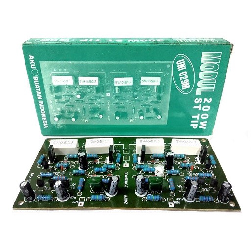 Jual Kit Modul Power Amplifier Stereo 200 Watt Tanpa Transistor TR 200W ...