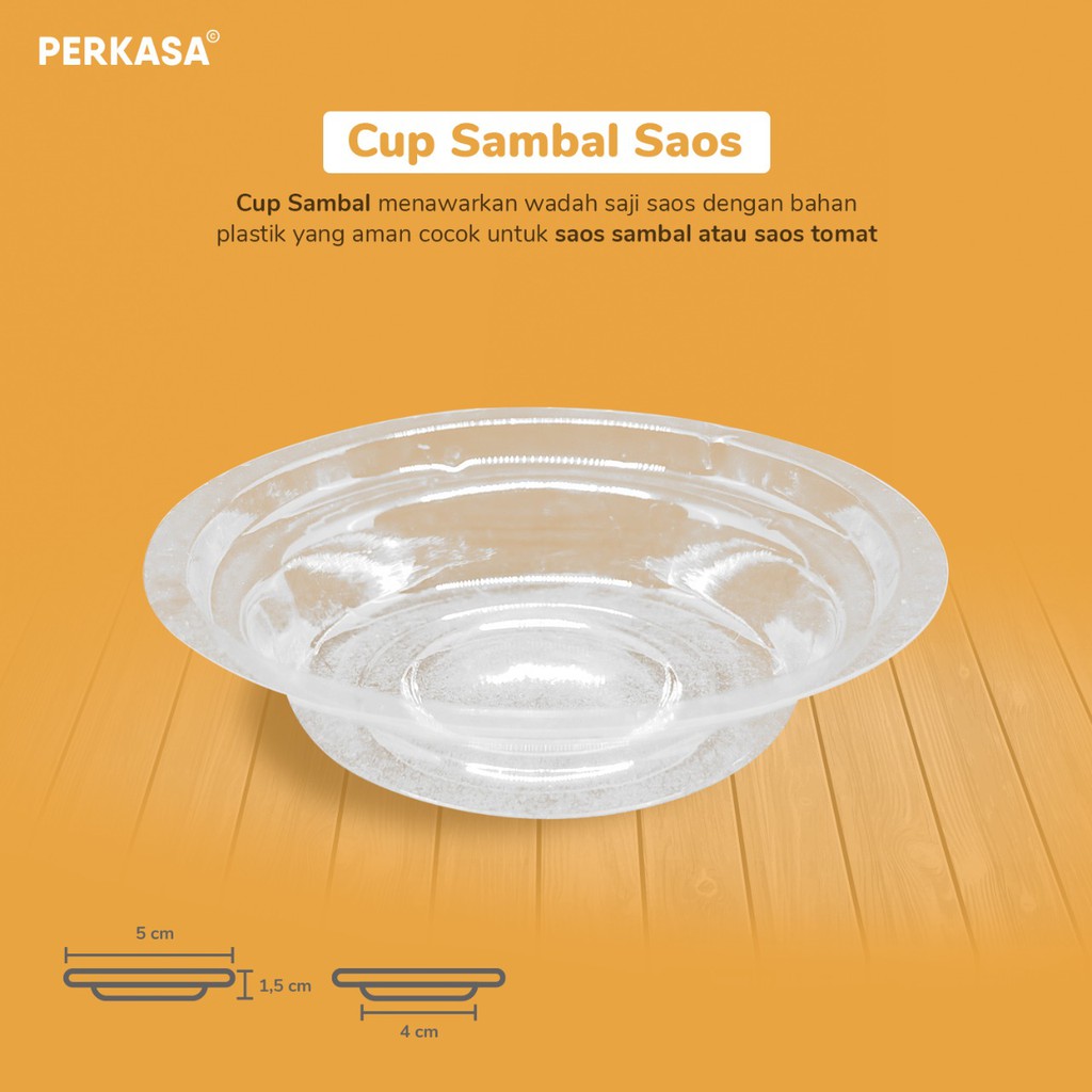 Jual Cup Sambal Saos isi 100 / Mika Sambal / Tray Mika sambal Murah ...
