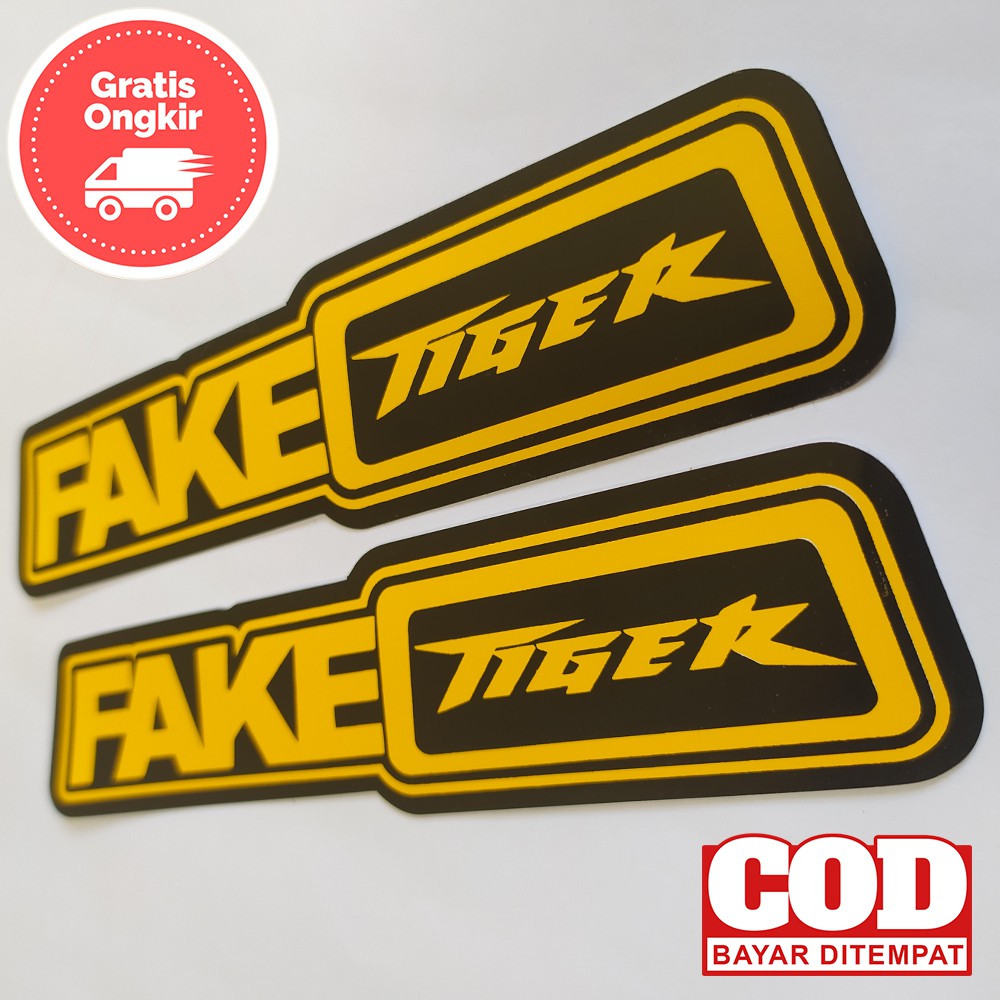 Jual Sticker Motor Fake Tiger, Cutting Sticker, Setiker Motor, Sticker ...
