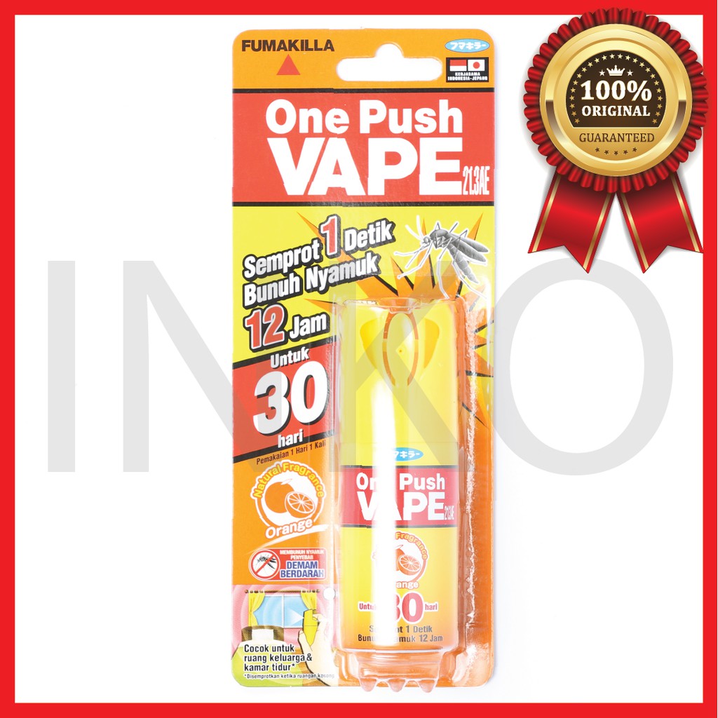 Jual VAPE ONE PUSH 30 HARI ORANGE NATURAL FRAGRANCE BOTOL 10ML | Shopee ...
