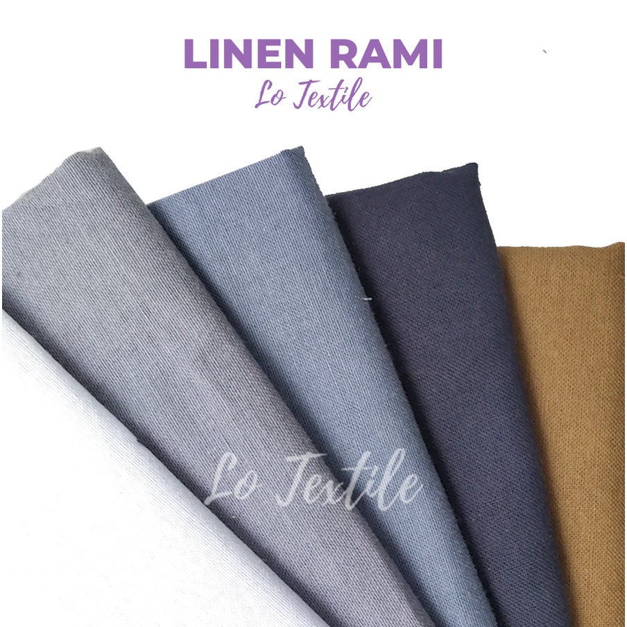 Jual Kain Katun Linen Rami Premium 0.5 Meter (Seri 2) | Shopee Indonesia