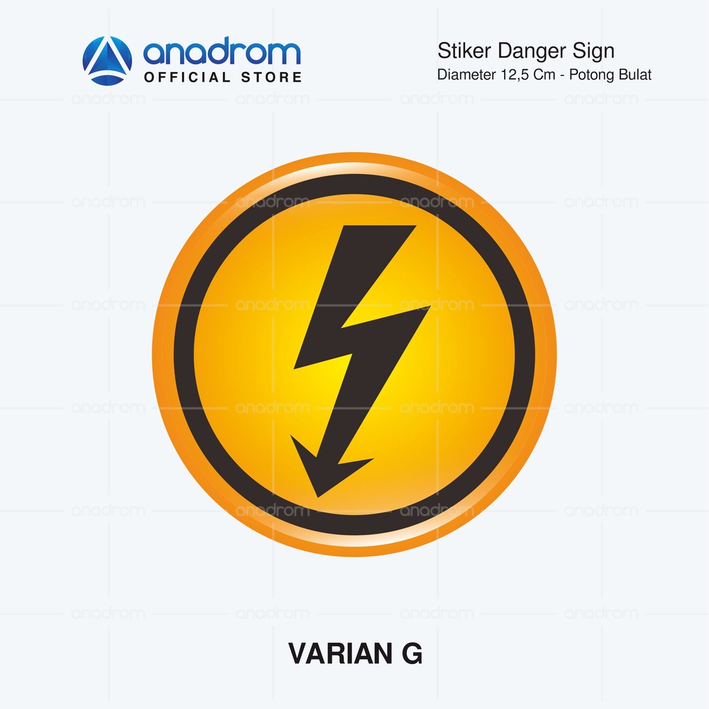 Jual Sticker Danger Sign | Stiker Petunjuk Bahaya | Diameter 12,5 cm ...