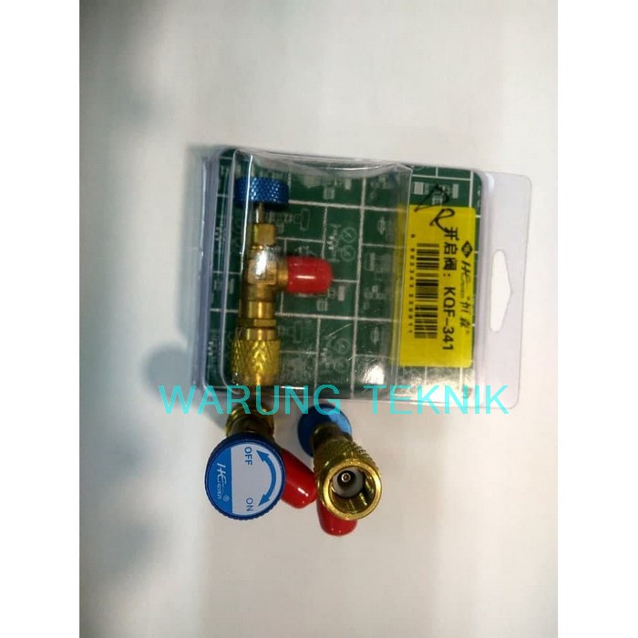 Jual KRAN CHARGING VALVE ADAPTOR CONVERTER BALL VALVE REFRIGRANT R22 R410 | Shopee Indonesia
