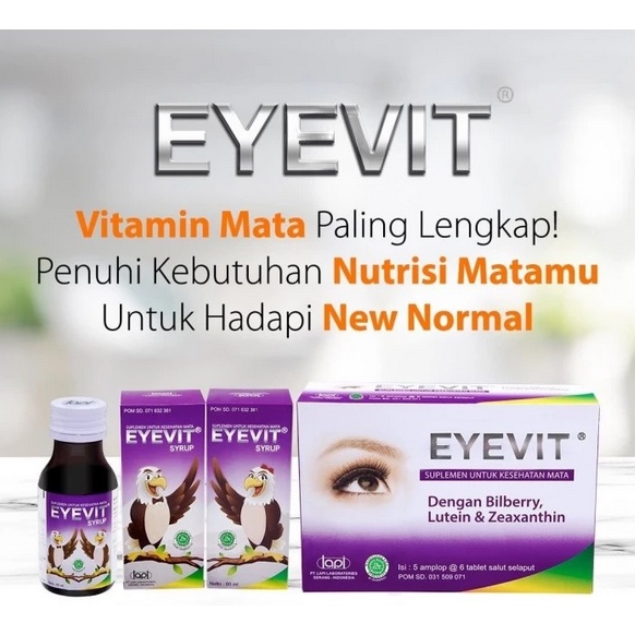 Jual Eyevit Syrup 60 ml - Memelihara Kesehatan Mata | Shopee Indonesia
