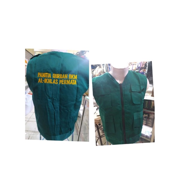 Jual rompi panitia qurban#rompi panitia masjid#rompi costom brodir ...