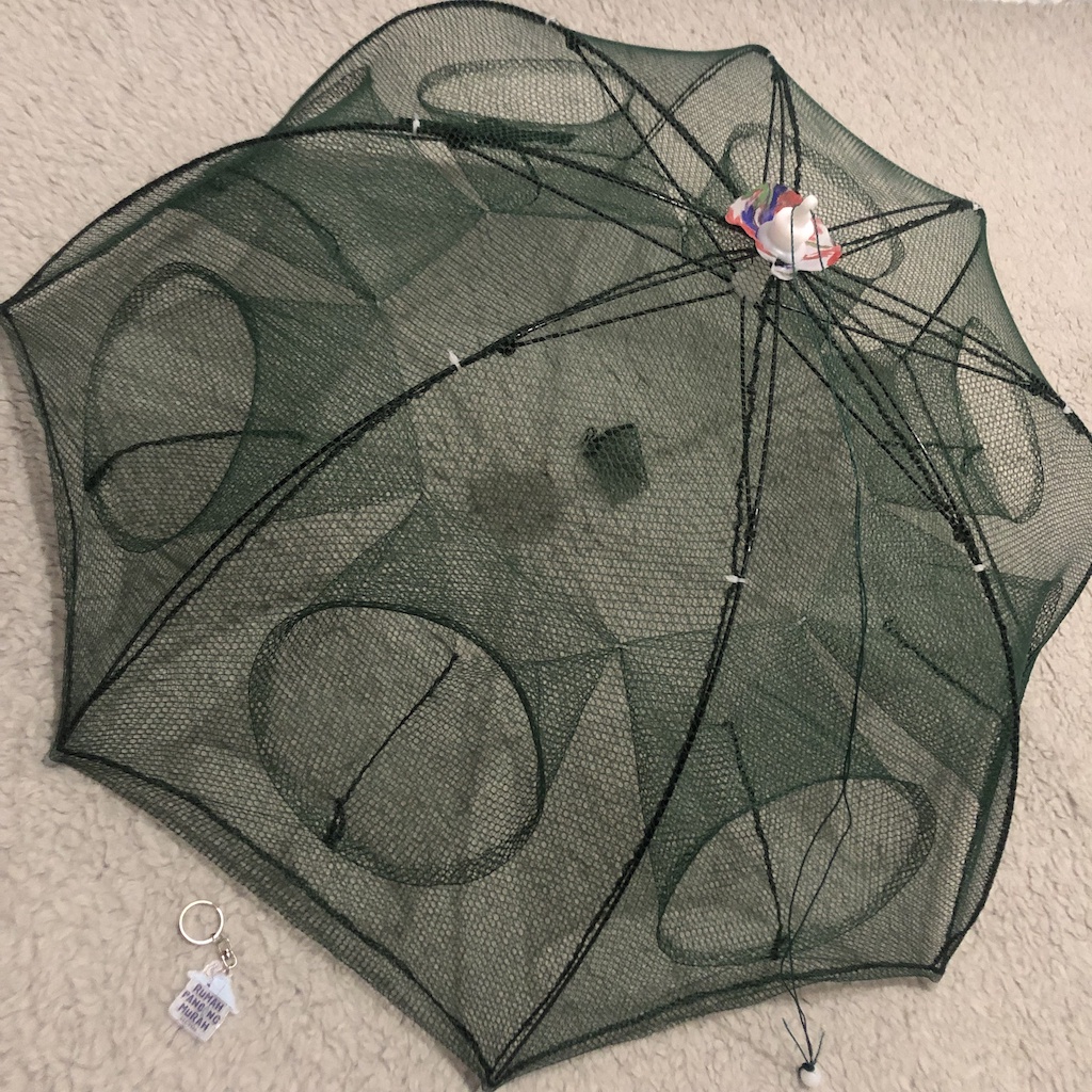 Jual Jaring Jala Payung Penangkap Ikan Bubu 8 Lubang Lobang Perangkap ...