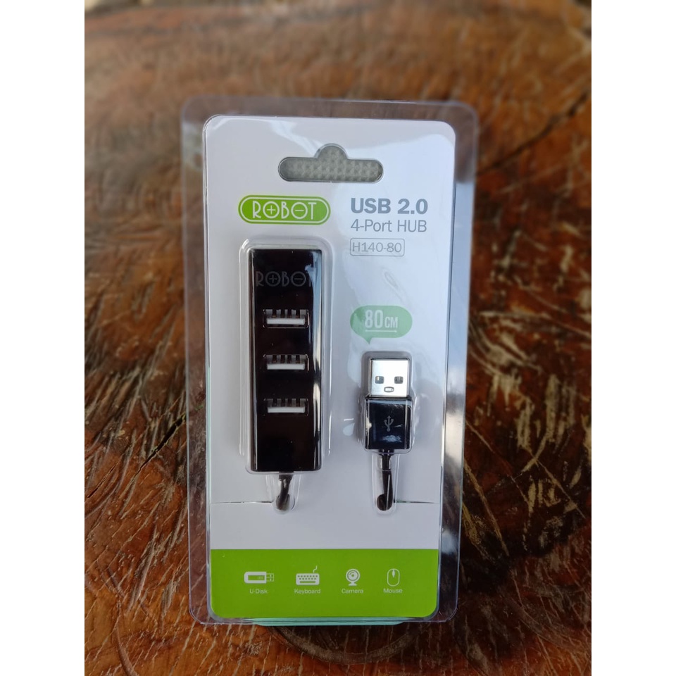 Jual Robot 4 Port USB HUB H140-80 (Panjang Kabel 80cm) Original murah ...