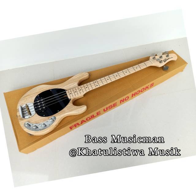 Jual Bass Musicman Natural PU Gnb Korea | Shopee Indonesia