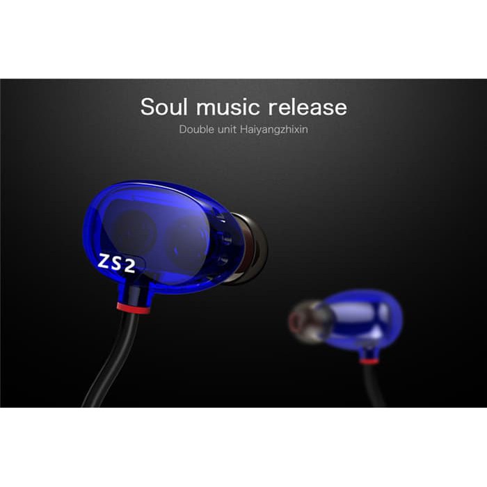 Jual Knowledge Zenith Hifi Dual Dynamic Driver Earphones With Mic - Kz ...