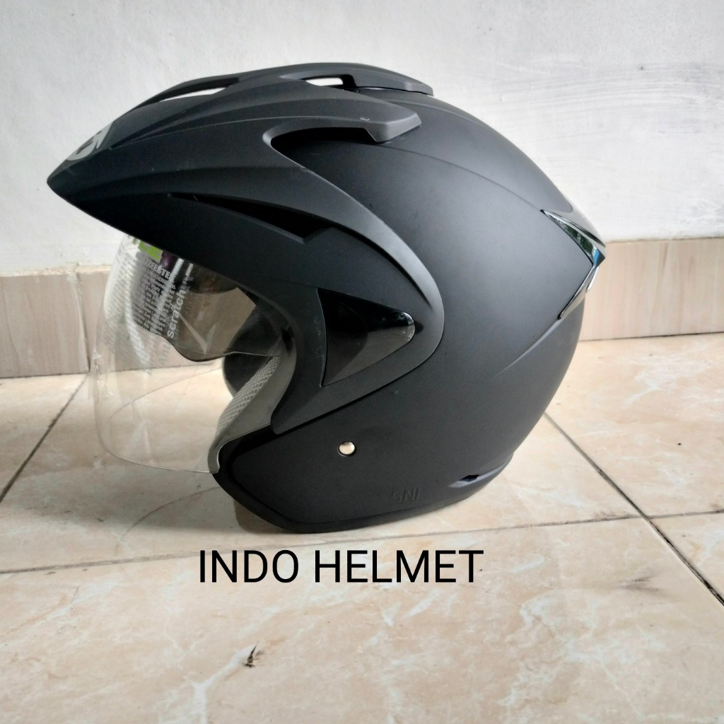 Jual HELM HIU ARROW BLACK DOFT ONGKIR 2 KG GRATIS BUBLE WRAP | Shopee ...