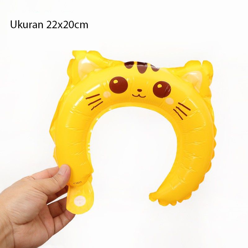 Jual Balon Bando Karakter Hewan Balon Foil Kartun Animal Headband Balon ...
