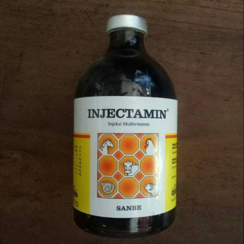 Jual INJECTAMIN 100 ml Injeksi Multivitamin Sapi Kuda Babi Kambing ...