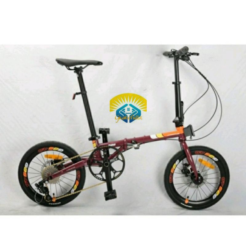 Jual Sepeda lipat RUBICK GAS 16 inch chromoly 10 speed rem hidrolik ...