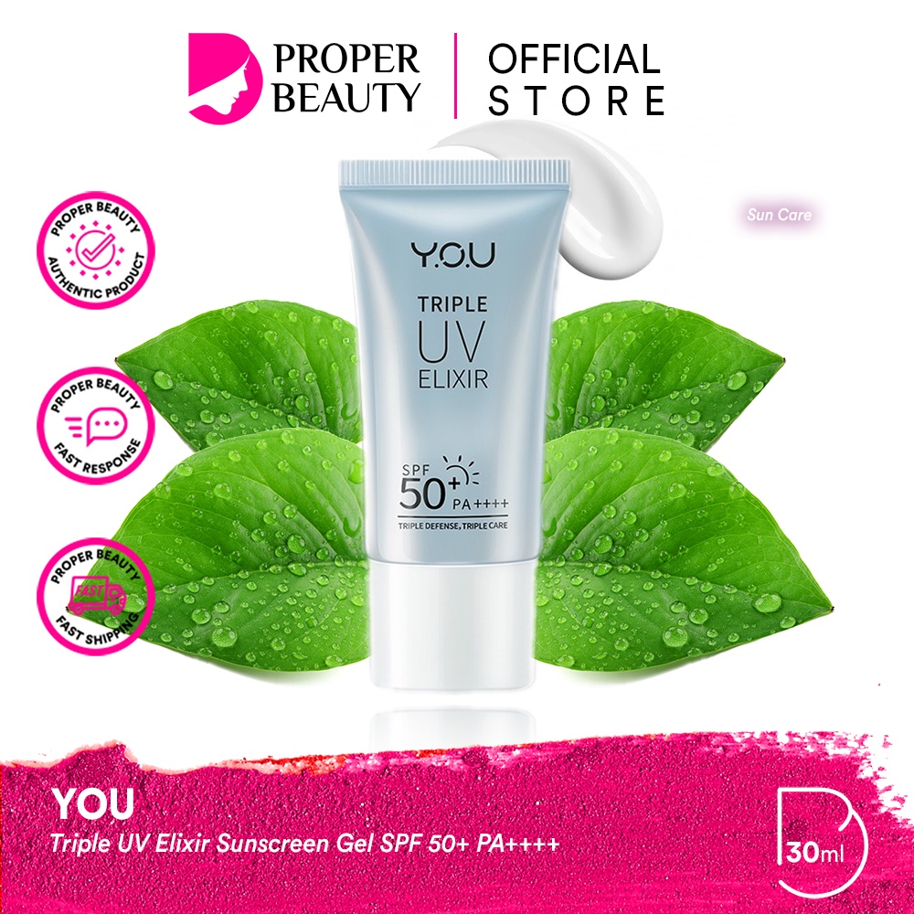 Jual YOU Triple UV Elixir Sunscreen Gel SPF 50+ PA++++ Indonesia ...