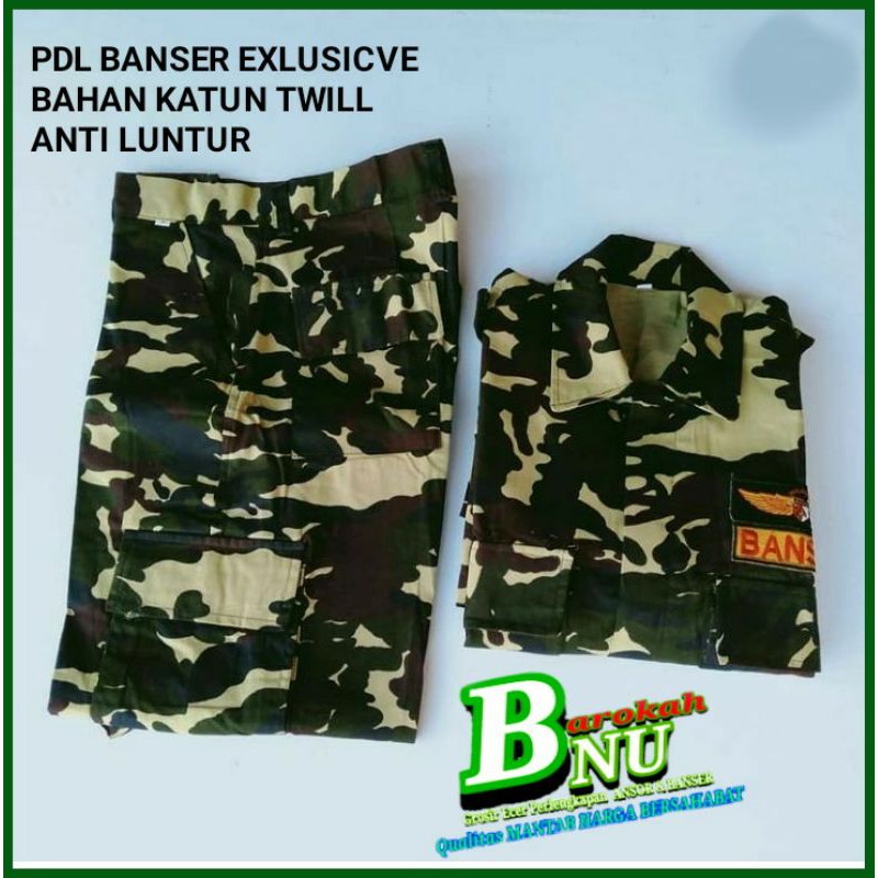 Jual seragam pdl BANSER NU nasional | PDL BANSER EXLUSIVE |SERAGAM ...