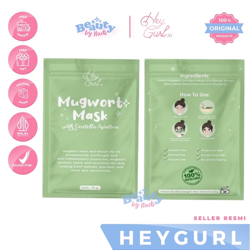 Jual BEAUTYBY.NADS | MASKER MUGWORT BY HEYGURL ORGANIK MASK ORGANIC ...