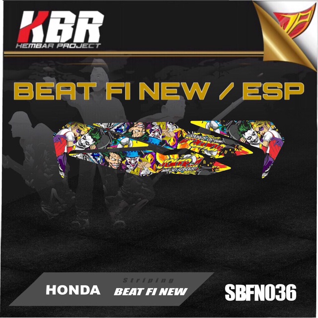 Jual (cod) BEAT STREET BEAT ESP FI NEW Stiker Motor Striping Variasi ...