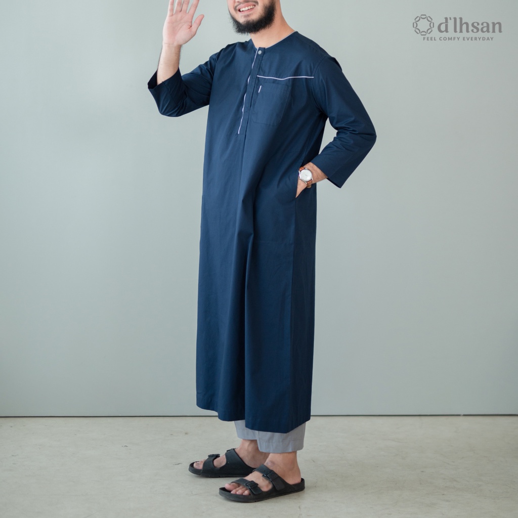 Jual d'Ihsan | Gamis Modif Series Collarless L/S | Gamis Ikhwan Modif ...
