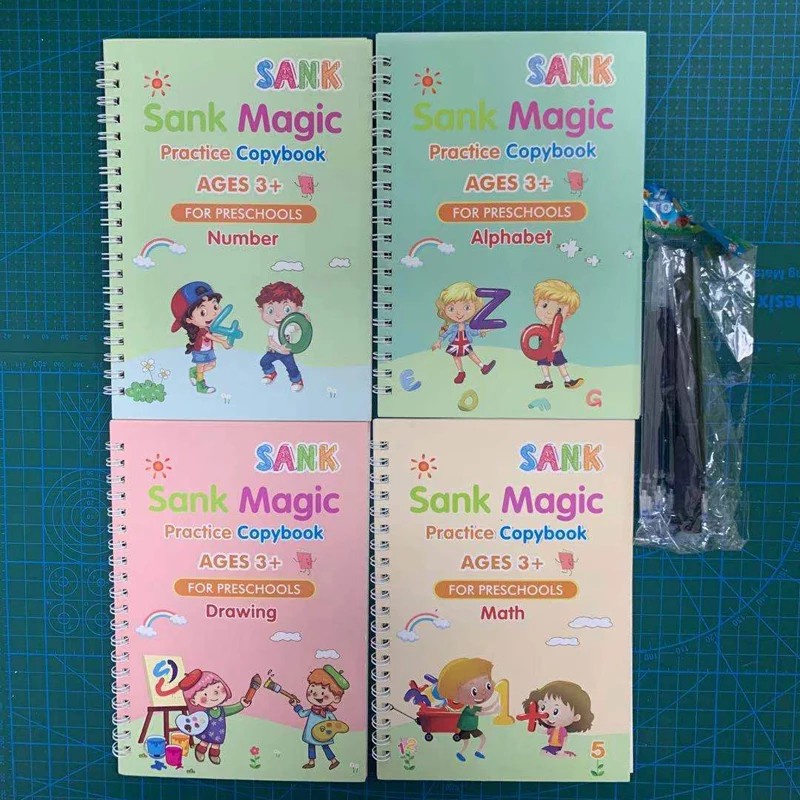 Jual SANK Magic Practice Book 1 SET ISI 4 BUKU + PULPEN. | Shopee Indonesia