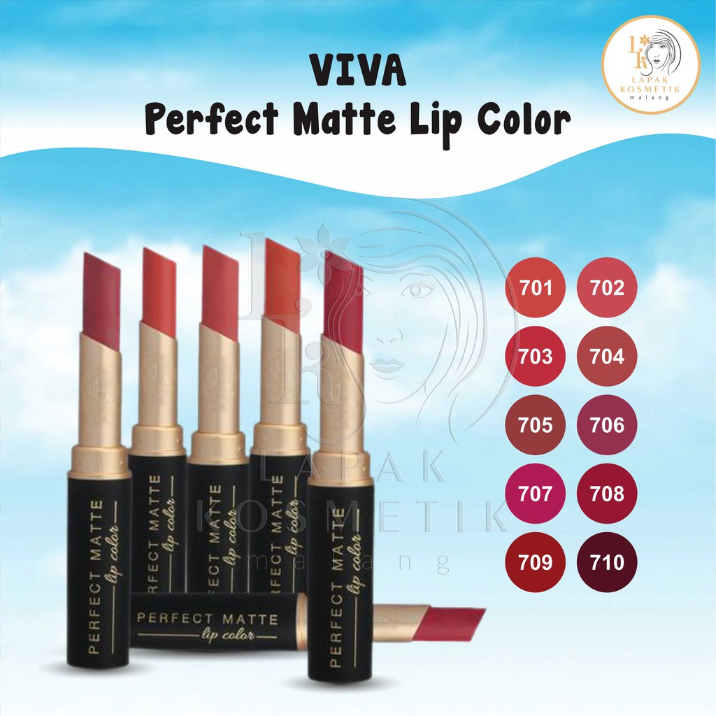 Jual ORIGINAL VIVA QUEEN PERFECT MATTE LIP COLOR | LIPSTICK VIVA MATTE ...