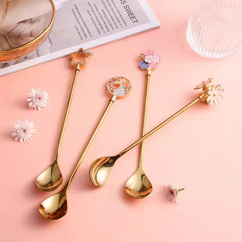 Jual Sendok Mini Dessert Cake Teh Kue Souvenir Hiasan Motif Mermaid ...