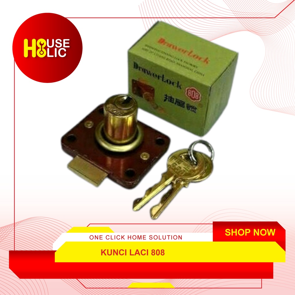 Jual Kunci Laci 808 Kunci Lemari Etalase Loker 1 1/2" Inch Drawer Lock ...