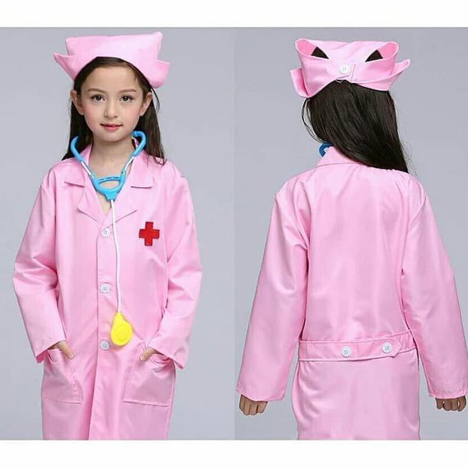 Jual kostum profesi dokter pink Pink Doctor costume toddler anak balita ...