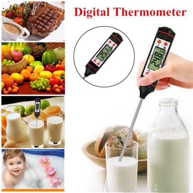 Jual TERMOMETER DIGITAL PENGUKUR SUHU MAKANAN BBQ MINUMAN FOOD ...