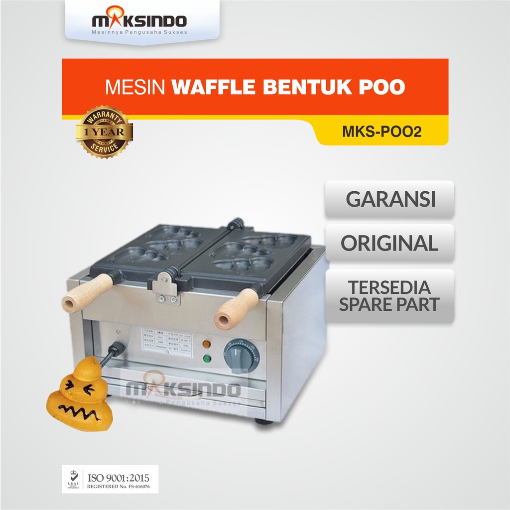 Jual Mesin Waffle Bentuk Poo (MKS-POO2) | Shopee Indonesia