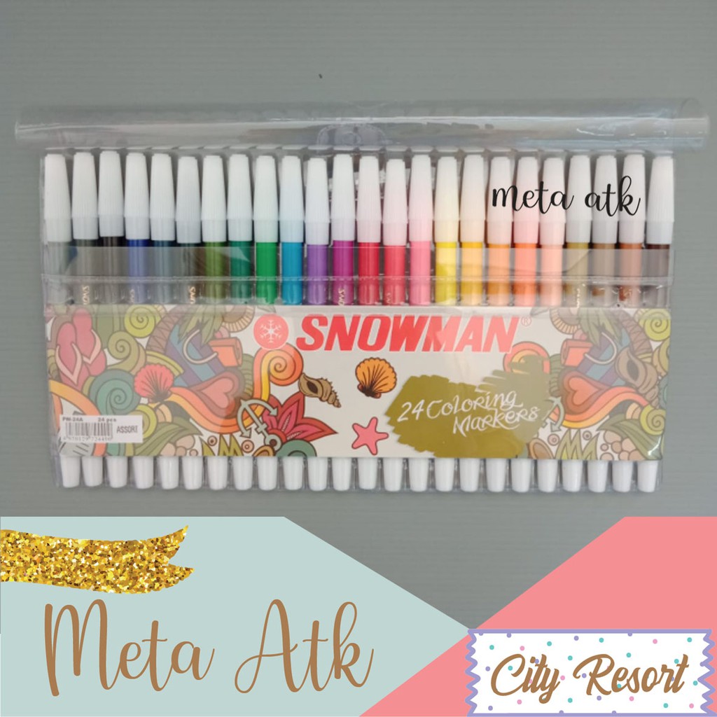 Jual Spidol Snowman 24 Warna | Shopee Indonesia