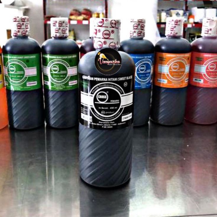 Jual Pewarna Makanan Halal Cross Sweet Black/Hitam Soft 450ml | Shopee ...