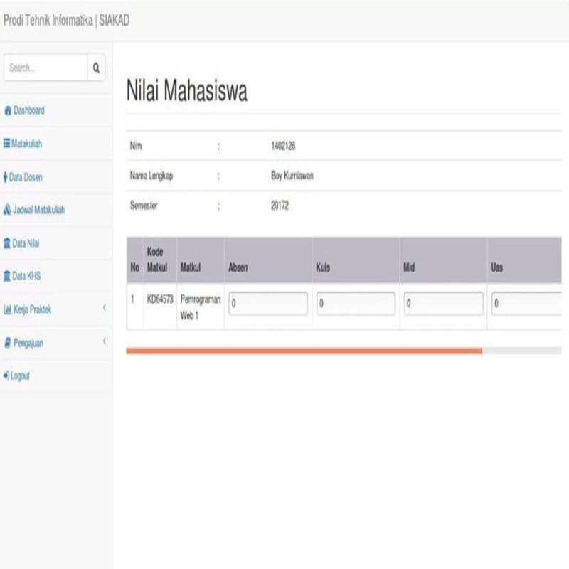 Jual Aplikasi Siakad Berbasis Web Dan Ajax Di Lengkapi Source Code ...