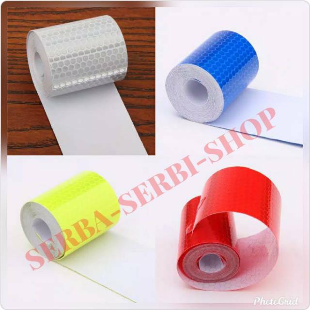 Jual Stiker reflektif 5cm x 300cm / stiker pemantul cahaya | Shopee ...