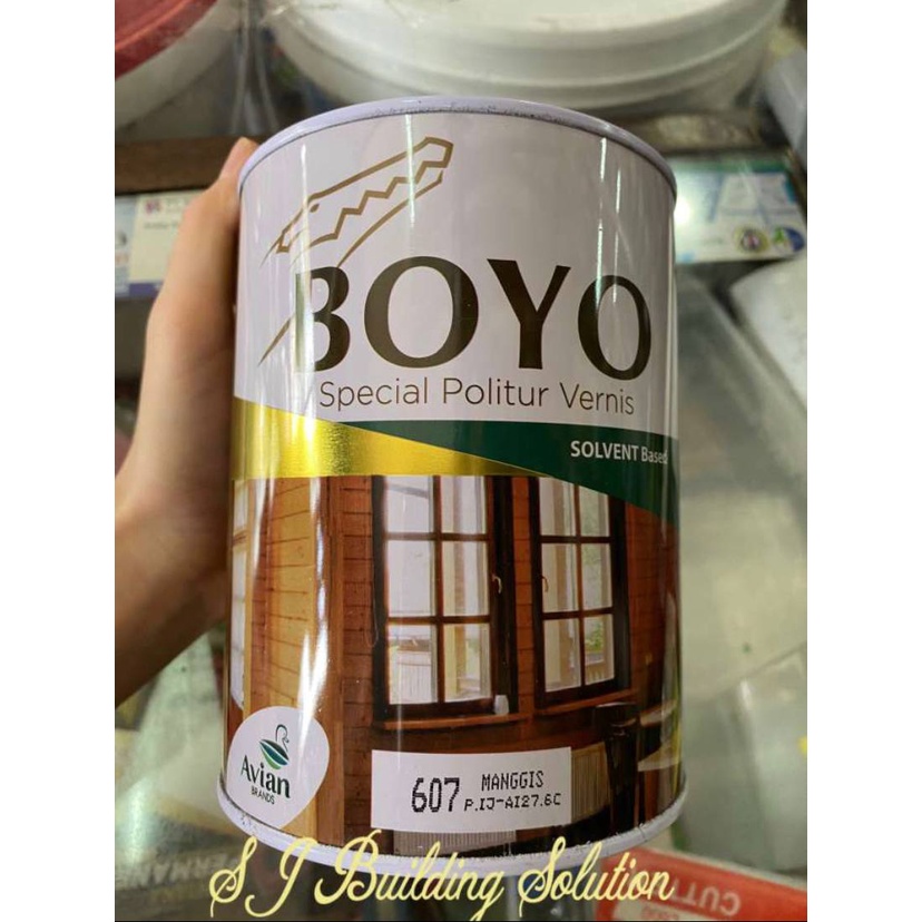 Jual Cat Kayu Politur Boyo Vernis Kayu Clear Jati Kurma Walnut Manggis ...