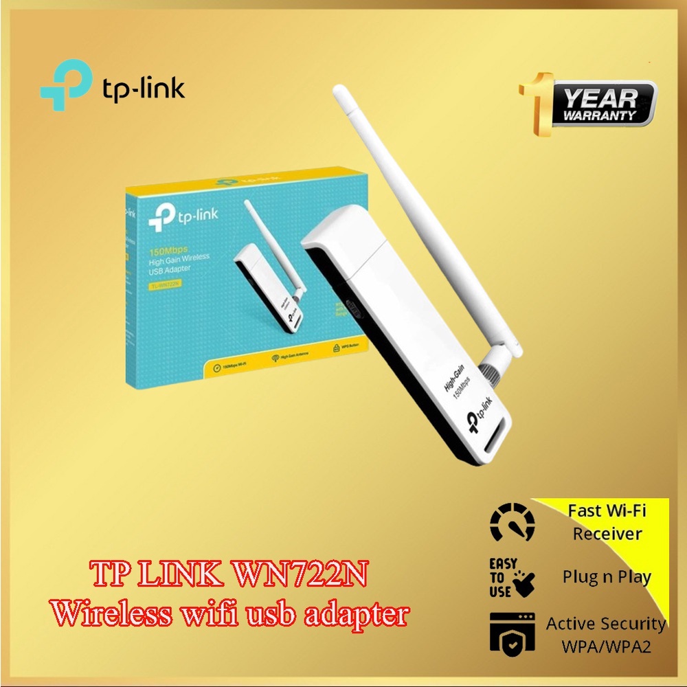 Jual TP-LINK TL-WN722N : TPLink 150Mbps High Gain WiFi Wireless USB ...