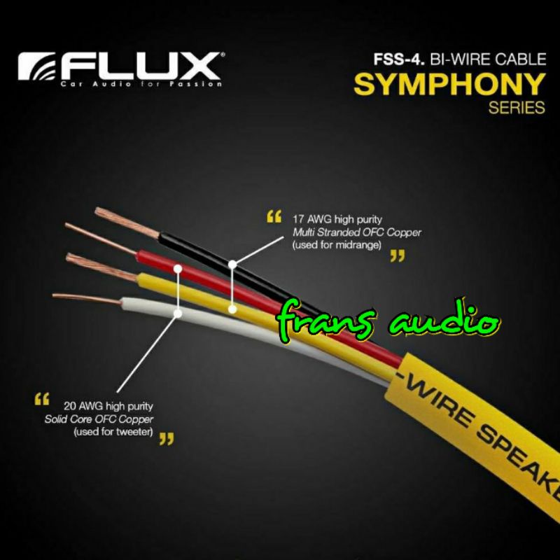 Jual Cable Bi wire FLUX Symphony FSS 4 kabel FLUX high purity FSS 4 ...
