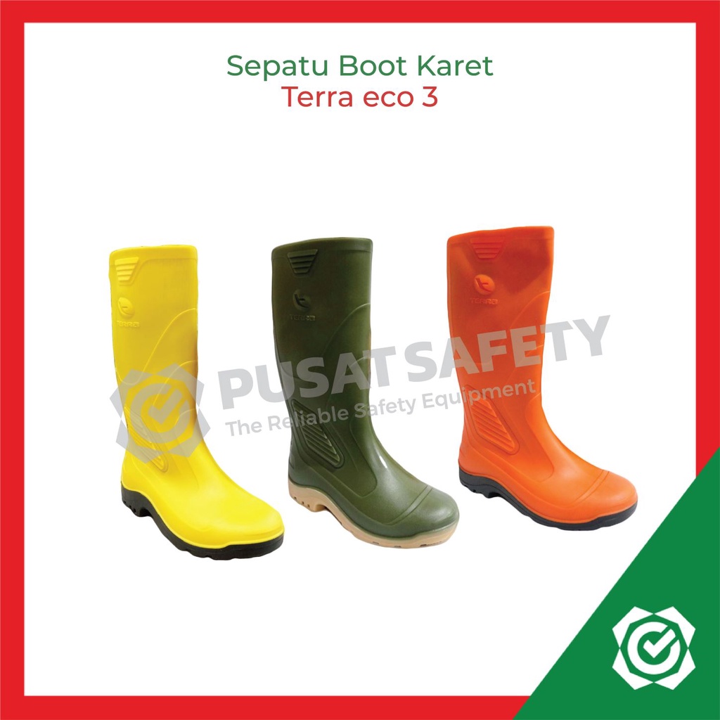 Jual Sepatu Boot AP Boots Terra Eco 3 Bot Tinggi Anti Air | Shopee ...