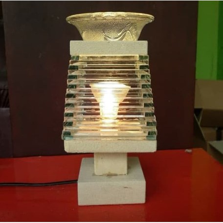 Jual Lampu Hias Aromaterapi Elektrik Listrik Model Batu Kaca Piramida ...