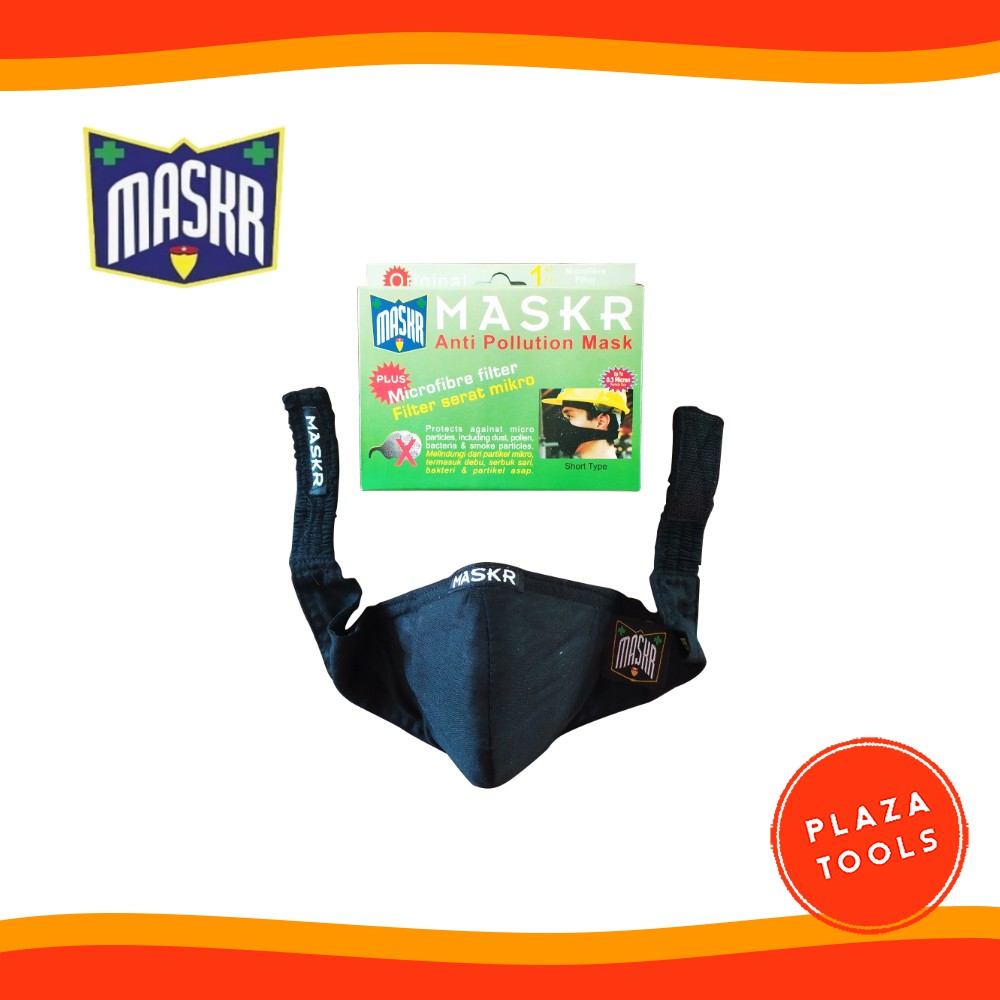Jual Masker Maskr Microfiber Serat Mikro Masker Kain Hitam Mask ...