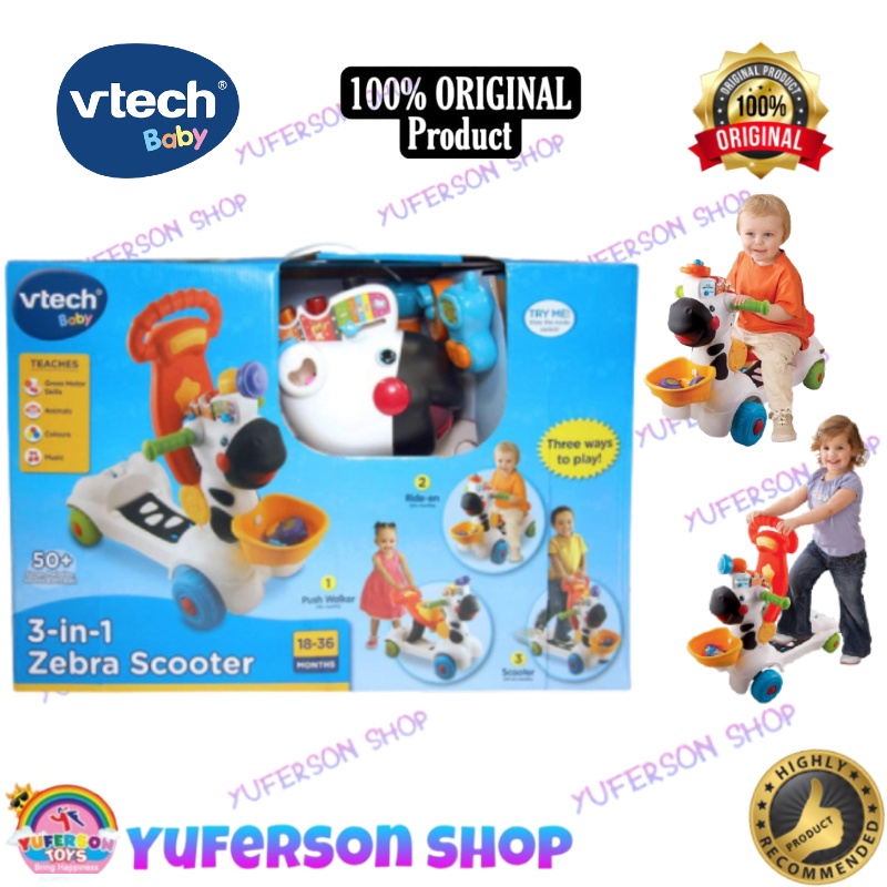 Jual VTech Baby 3-in-1 Zebra Scooter | Shopee Indonesia