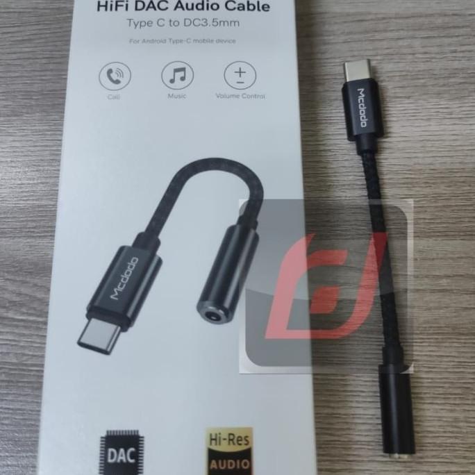 Jual MCDODO ADAPTER KABEL AUDIO CONVERTER TYPE C TO AUDIO 3.5MM HIFI ...