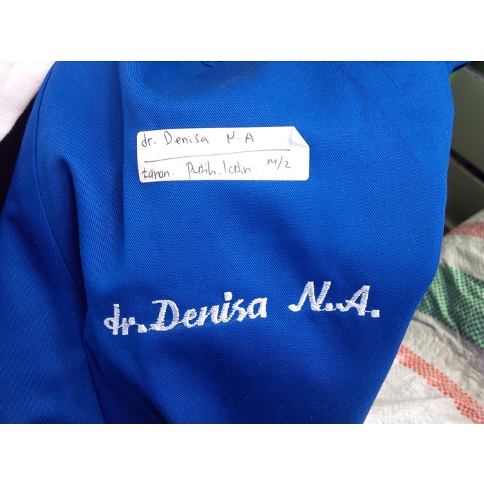 Jual Medis-Seragam- Bordir Nama Snelli / Jas Laboratorium / Baju ...