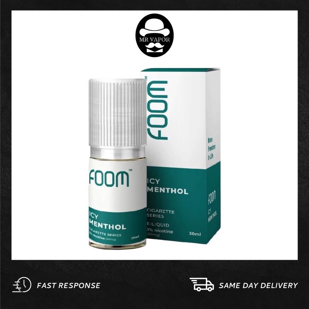 Jual FOOM ICY MENTHOL SALT NIC 30ML 30MG | Shopee Indonesia
