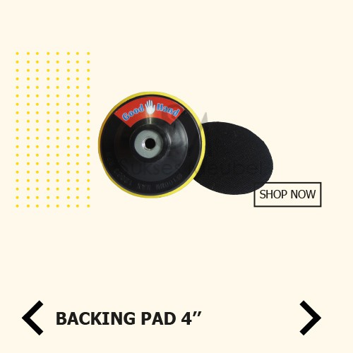 Jual GOOD HAND Backing Pad 4 Inch Velcro | Tatakan Amplas Velcro 4 Inch ...