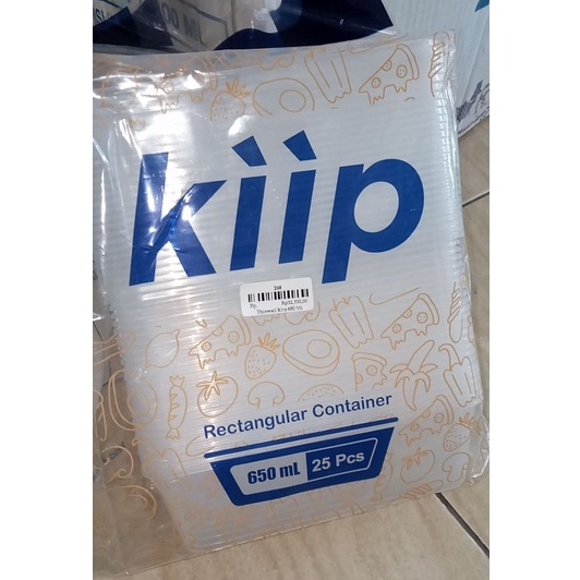 Jual Thinwall Kotak 650 ml Kiip Isi 25 Pcs || Food Container Box ... Jual Thinwall Kotak 650 ml Kiip Isi 25 Pcs || Food Container Box ...