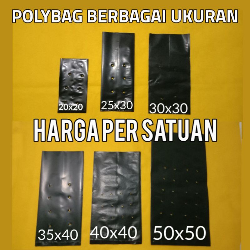 Jual Polybag Poly bag 10x15 20x20 25x30 30x30 | Shopee Indonesia