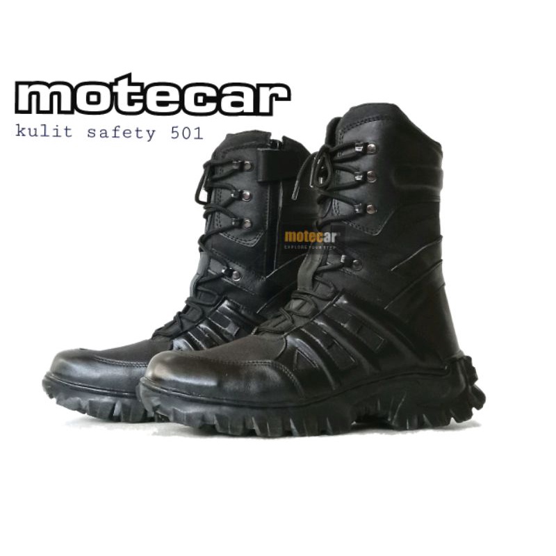 Jual (COD) SEPATU BOOTS PDL TACTICAL SAFETY MOTEC 501 ARMOR SAFETY ...